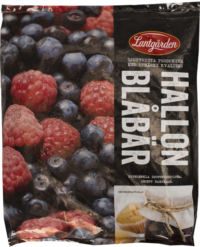 Hallon & blåbär mix 500 g - Food 4 You